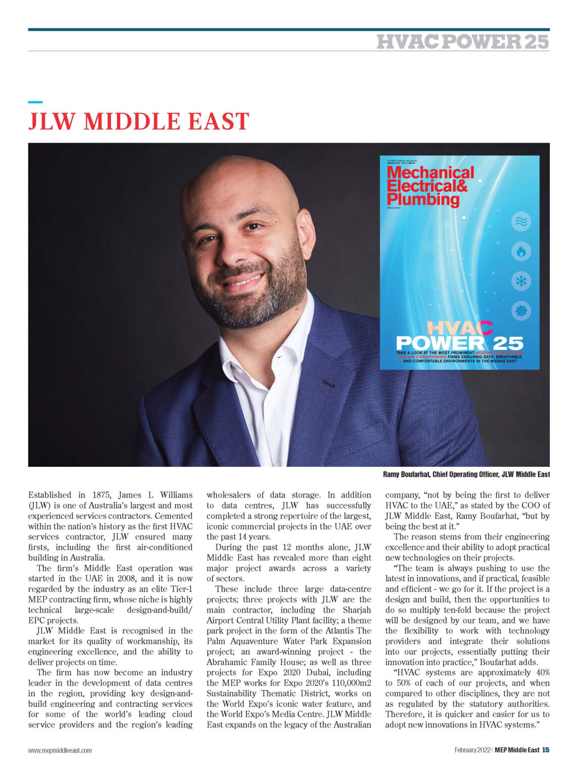 James L Williams Middle East are delighted to have been part of this ...